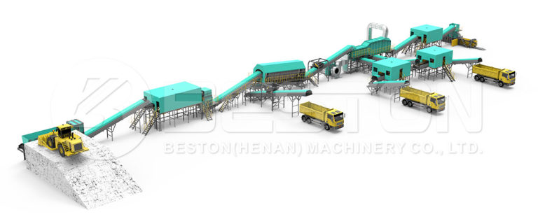 Waste Separation Machine | 100-400 t/d Segregation System